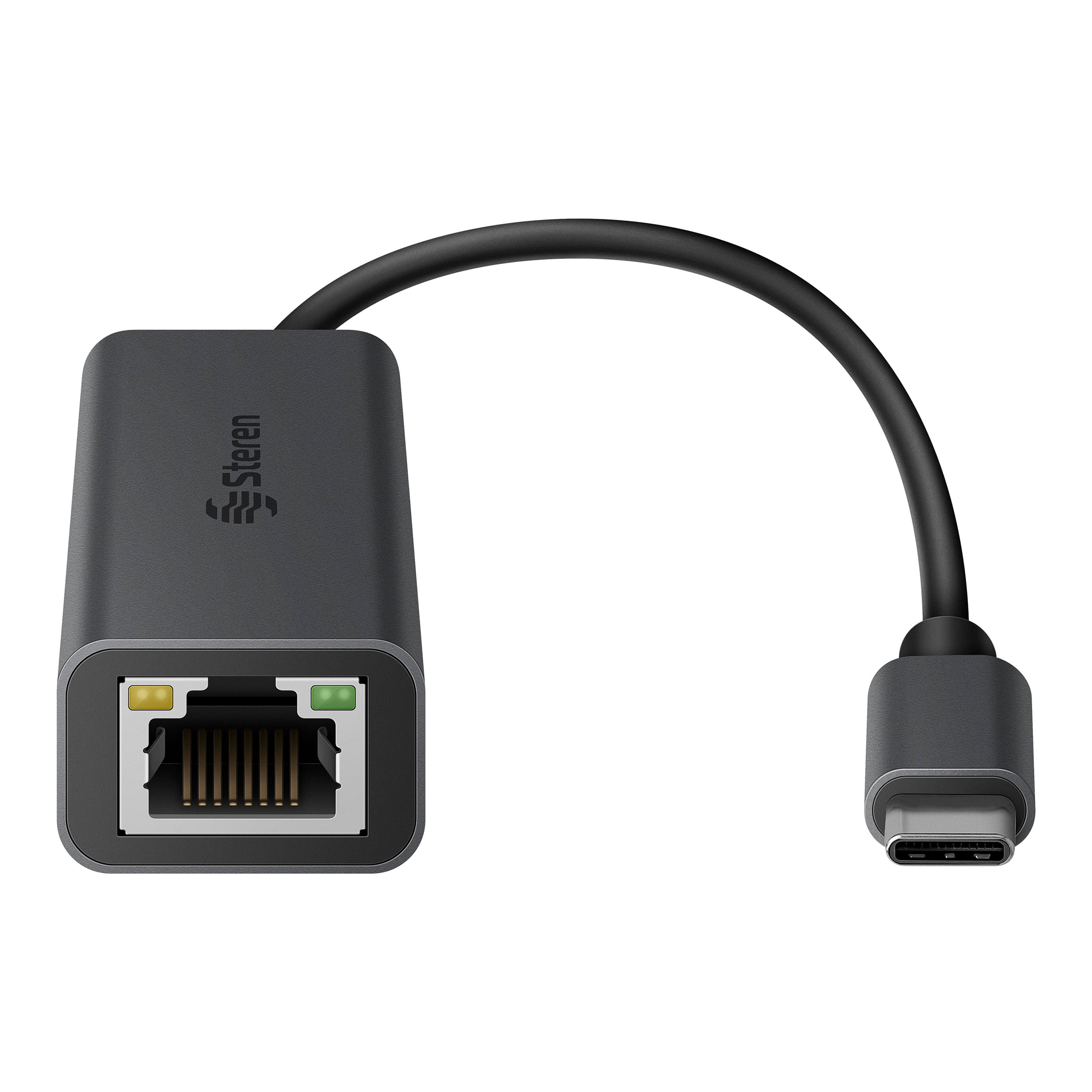 Adaptador USB C a Gigabit Ethernet (RJ45) - Steren Colombia Adaptador USB C a Gigabit Ethernet (RJ45) - Steren Colombia